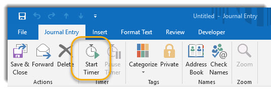 Outlook: Journal Feature – Office Bytes