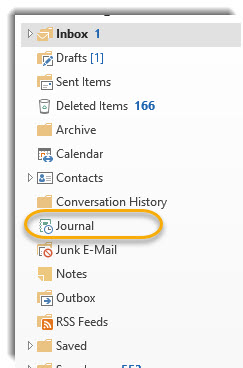 Outlook: Journal Feature – Office Bytes