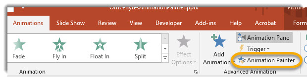 PowerPoint: Animation Painter – Office Bytes