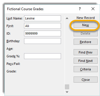 Excel: Form Entry for Tables – Office Bytes