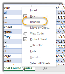 Excel: Organizing Sheets – Office Bytes