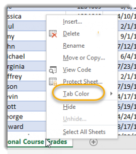 Excel: Organizing Sheets – Office Bytes