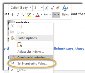 How Do You Continue Numbering in Word When You Take Out a Section ...