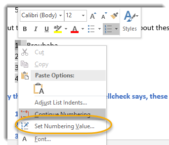 How Do You Continue Numbering in Word When You Take Out a Section ...