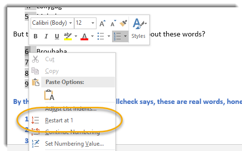 How Do You Continue Numbering in Word When You Take Out a Section ...