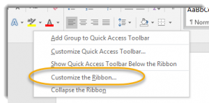 Microsoft Office: Customizing the Ribbon – Office Bytes