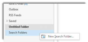 Outlook: Search Folders and Smart Folders – Office Bytes