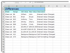 Excel: Spreadsheet Compare – Office Bytes