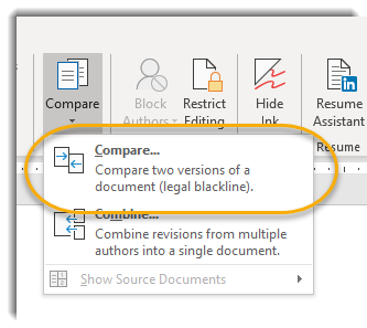 Word: Compare and Combine – Office Bytes