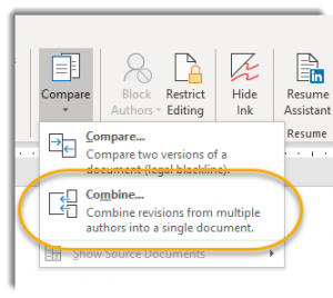 Word: Compare and Combine – Office Bytes