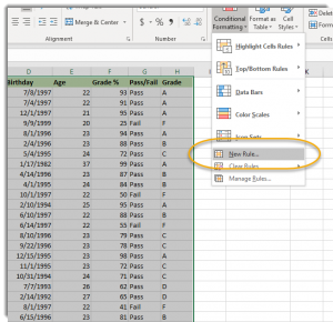 Excel: Formatting an Entire Row Based on One Value – Office Bytes