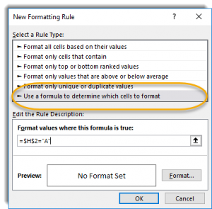 Excel: Formatting an Entire Row Based on One Value – Office Bytes