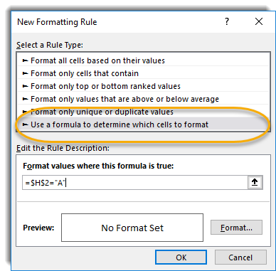 Excel: Formatting an Entire Row Based on One Value – Office Bytes