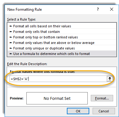 Excel: Formatting an Entire Row Based on One Value – Office Bytes