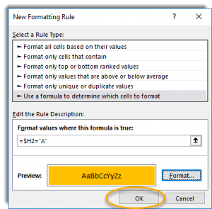 Excel: Formatting an Entire Row Based on One Value – Office Bytes