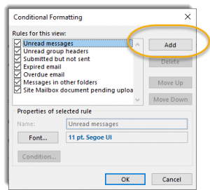 Outlook: Special View Settings with Conditional Formatting – Office Bytes
