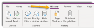 OneNote: History Tab and Restoring Page Versions – Office Bytes