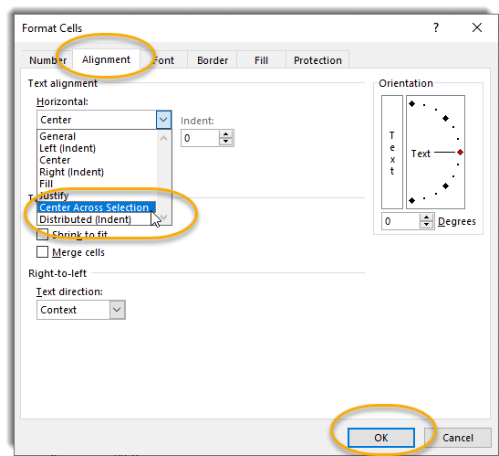 Excel: Don’t Merge Those Cells! Here is an Alternative. – Office Bytes
