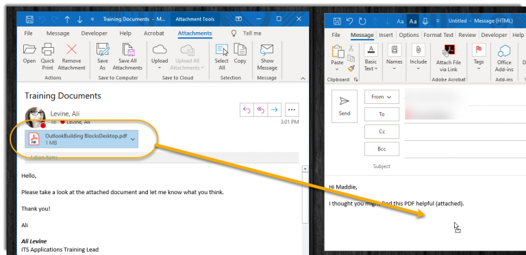 Outlook The Power Of Drag And Drop Office Bytes