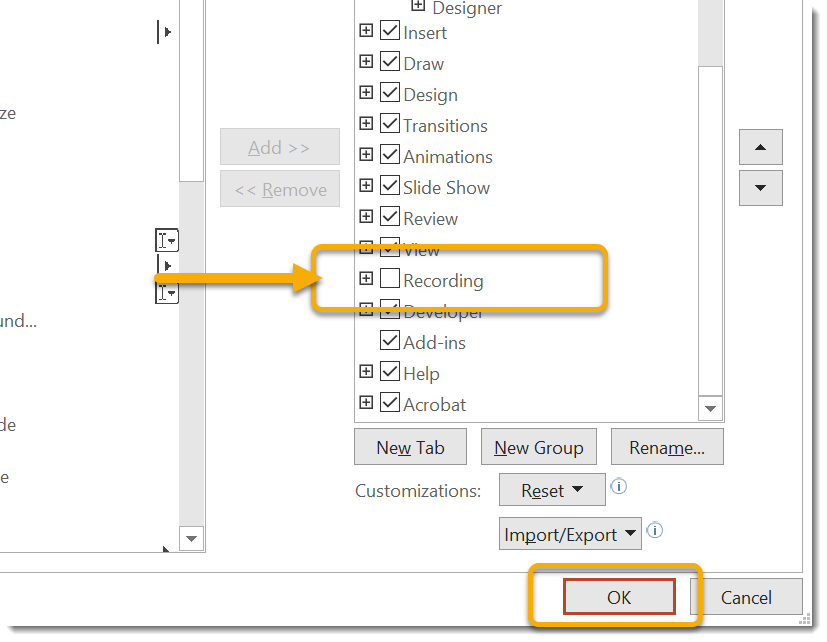 PowerPoint: Secret Recording Tab – Office Bytes