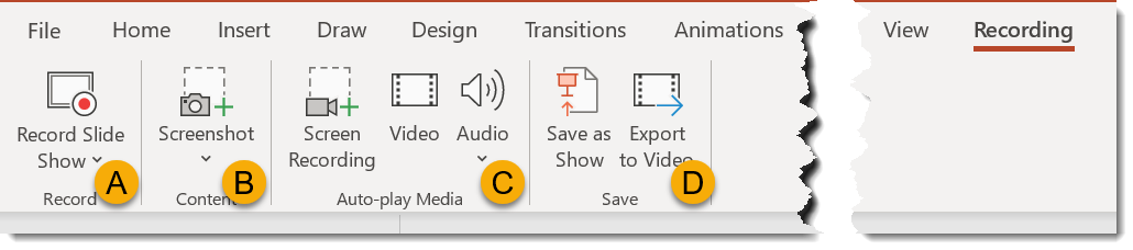 PowerPoint: Secret Recording Tab – Office Bytes