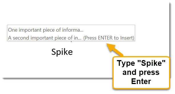Word: The Spike Feature – Office Bytes