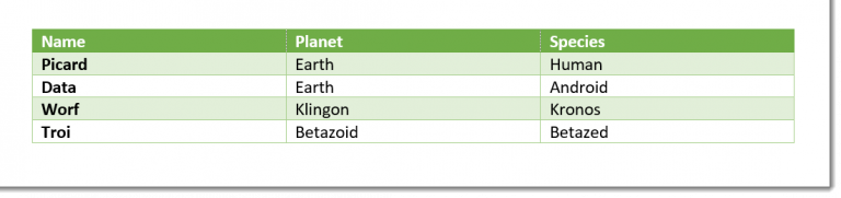 Word: Convert Text to Table, or Table to Text… in 3 Clicks – Office Bytes